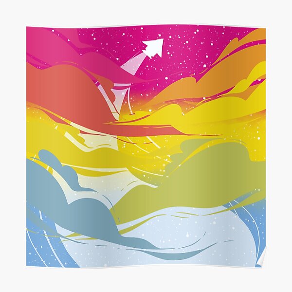 "Pan Pride Clouds" Poster by screaming-pine | Redbubble