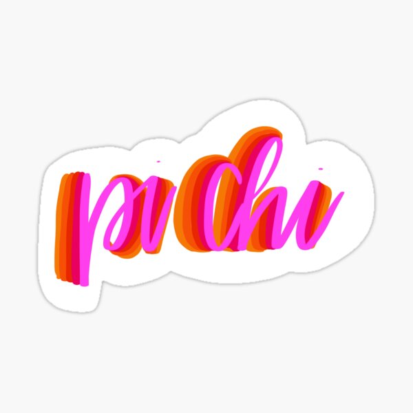 "pi chi vibes only" Sticker for Sale by watercolourwine | Redbubble
