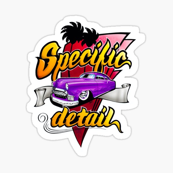 "SPECIFIC DETAIL" Sticker by NedsShed | Redbubble