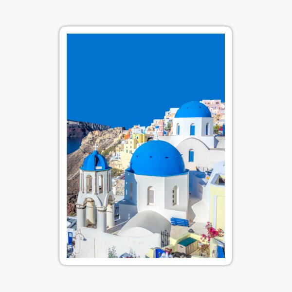 "Santorini, Greece" Sticker by sallysdesign | Redbubble