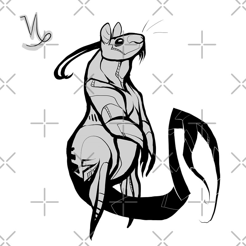 "DoubleZodiac - Capricorn Rat" by Disasters | Redbubble