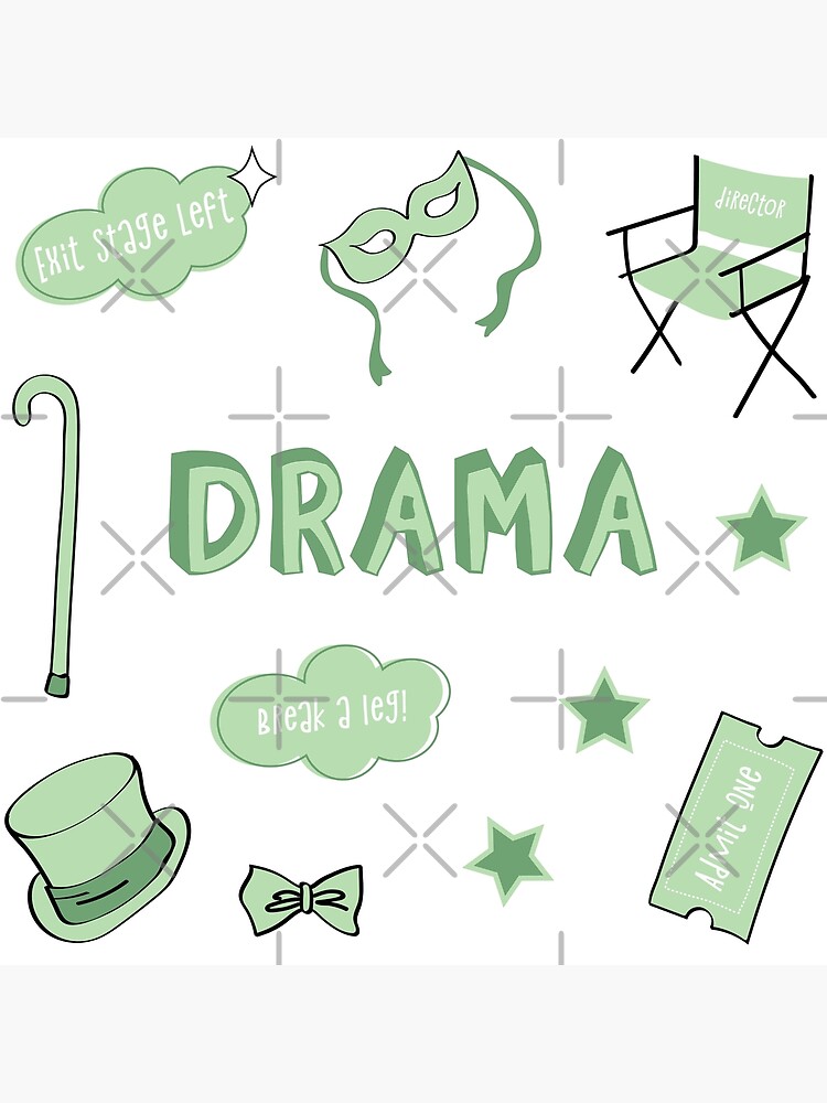 "Light Green School Subject Sticker Pack" Art Print by The-Goods ...