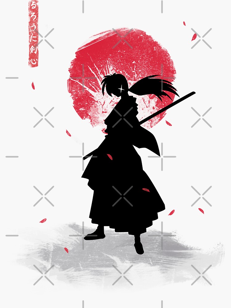 "Samurai X" Sticker for Sale by Sooru | Redbubble