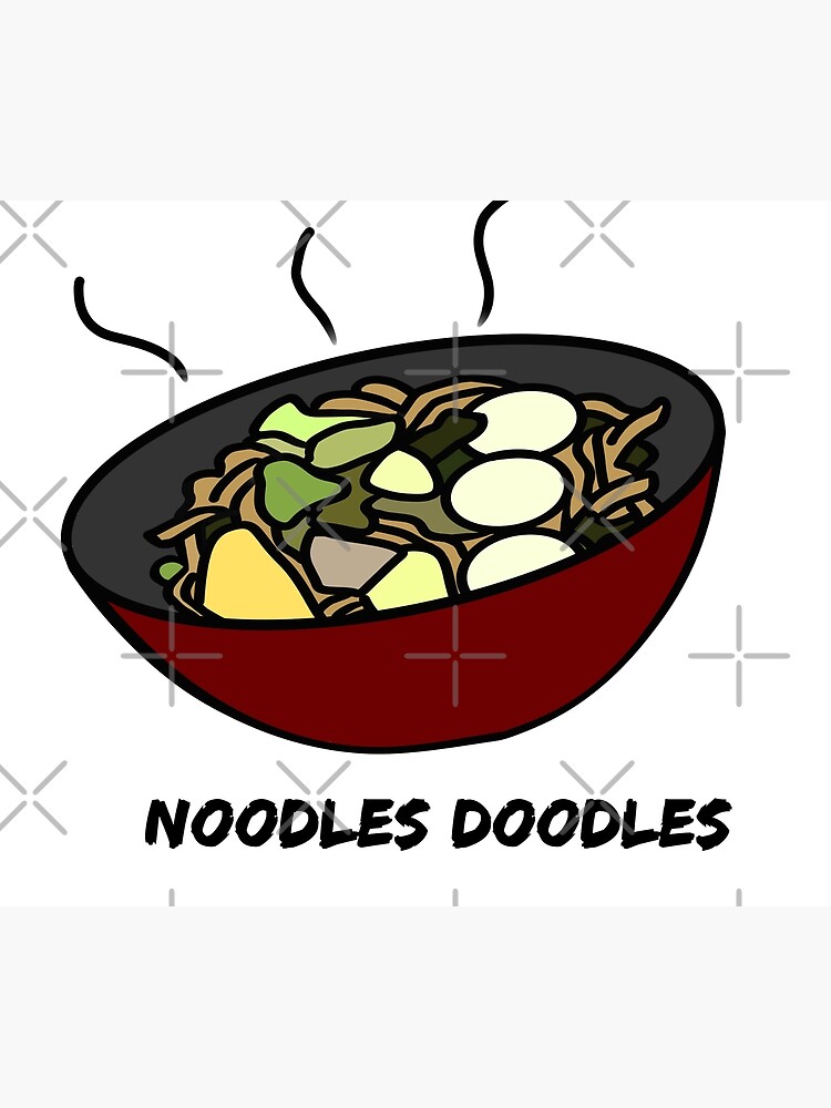 "Noodles Doodles" Poster by creamymilkyway | Redbubble