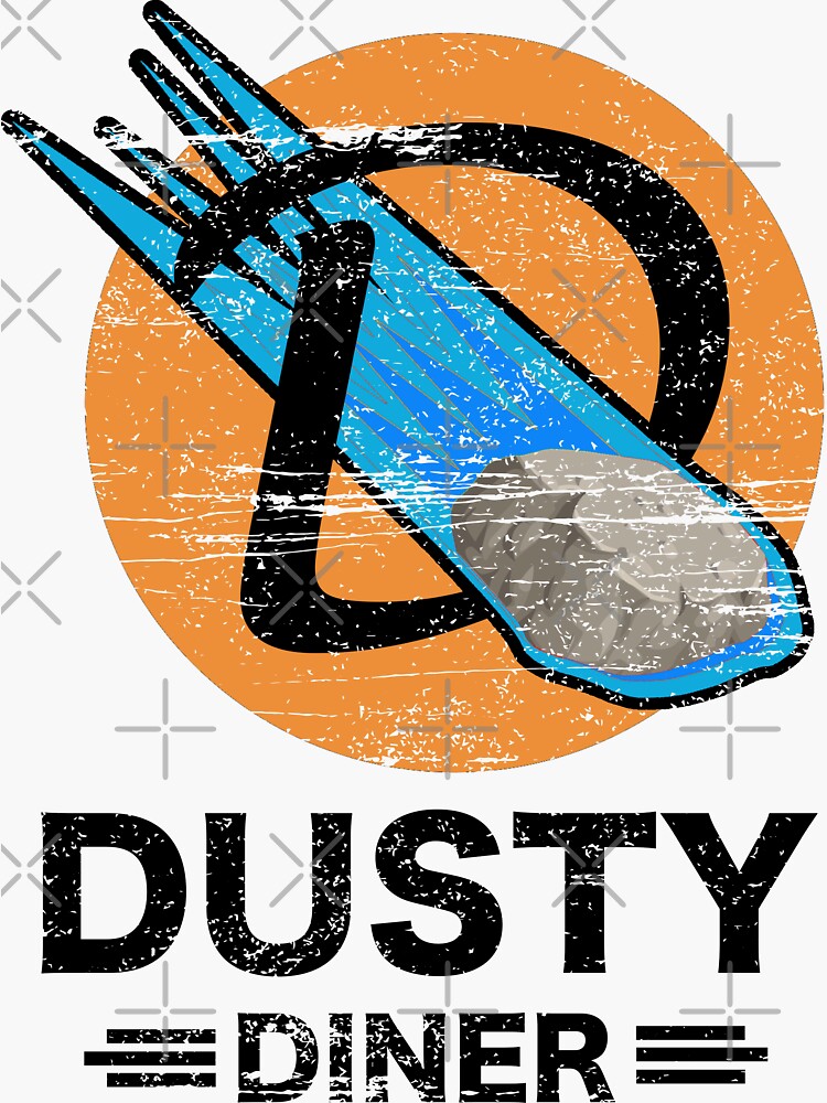 "Dusty Diner Design (Alt)" Sticker for Sale by JamleyAshes | Redbubble
