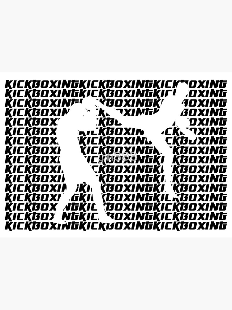 "Kickboxing Jumping Back Kick" Poster for Sale by yin888 | Redbubble