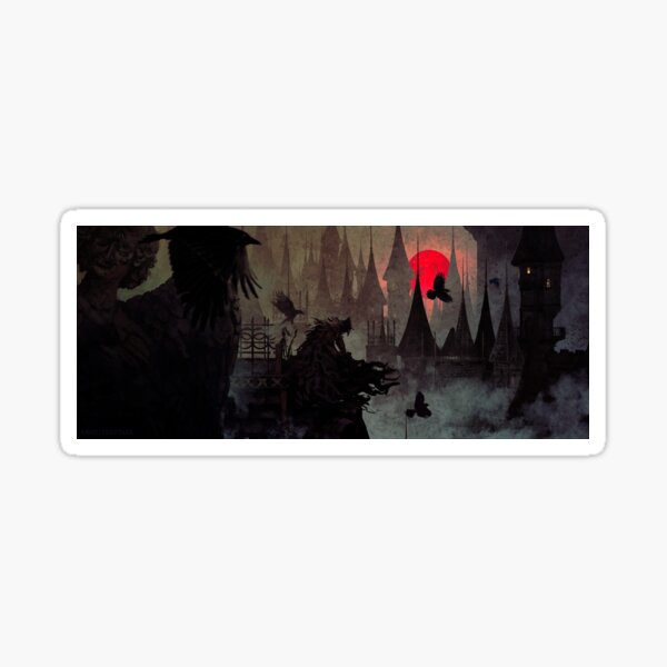 "Blood Moon" Sticker for Sale by Anatofinnstark | Redbubble