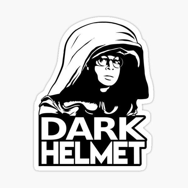 "Dark Helmet - Spaceballs" Sticker for Sale by BadgerofWater | Redbubble