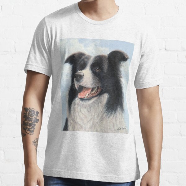 "Border Collie Portrait" T-shirt for Sale by johnartist | Redbubble ...