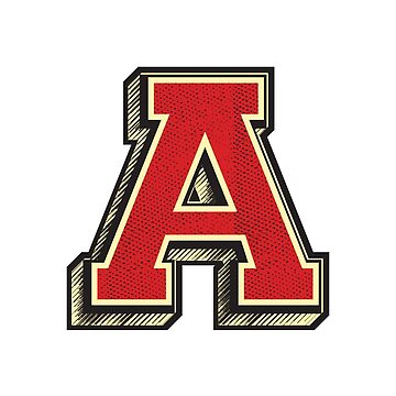 "Alphabet Letter A Vintage Retro font typography style for baby names ...