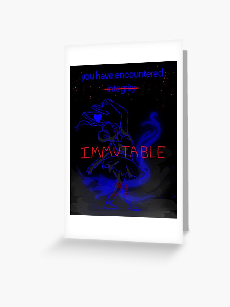 "--integrity soul-- undertale fallen humans" Greeting Card for Sale by ...
