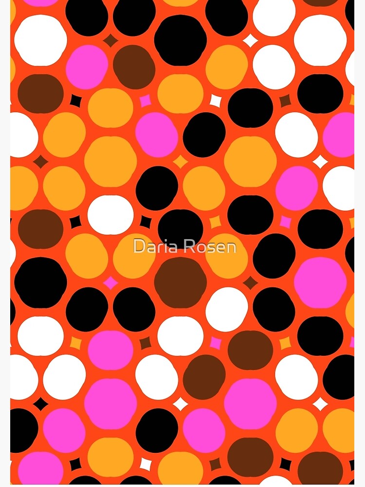 "Pink orange polka dot print" Spiral Notebook for Sale by tukkki ...