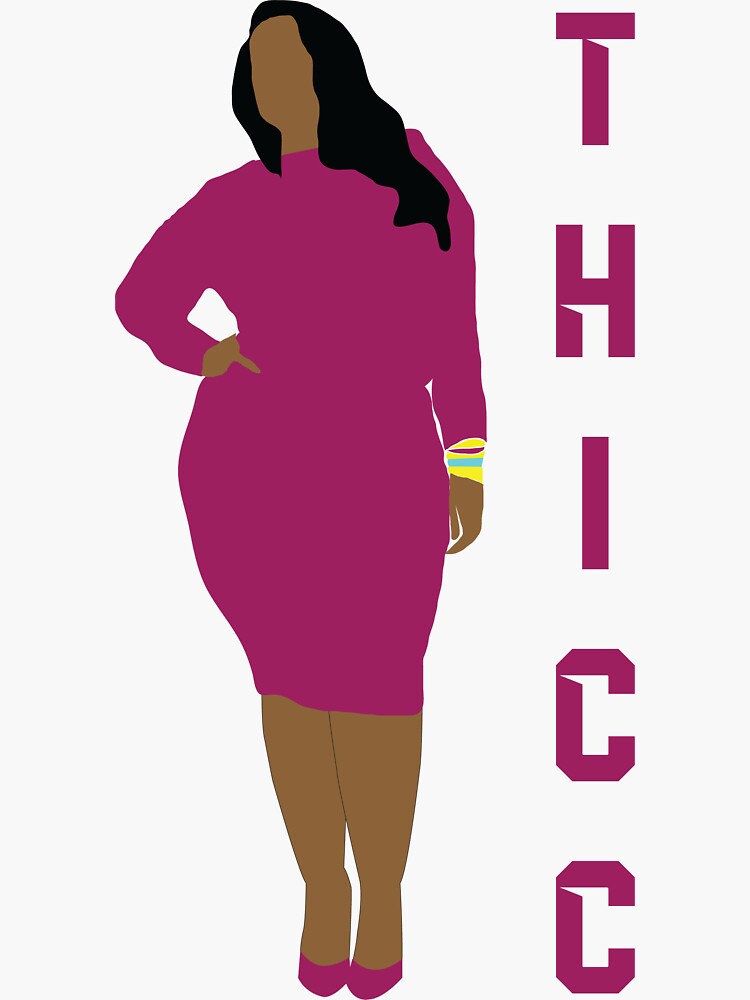 "Thicc Plus Size Woman" Sticker for Sale by lifespeak | Redbubble