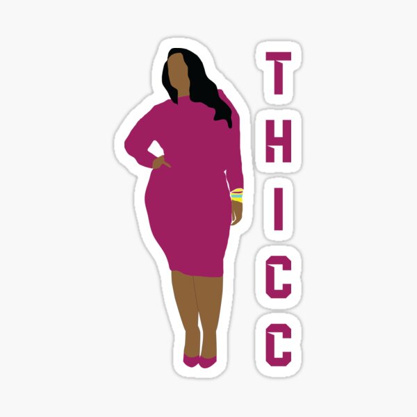 "Thicc Plus Size Woman" Sticker for Sale by lifespeak | Redbubble