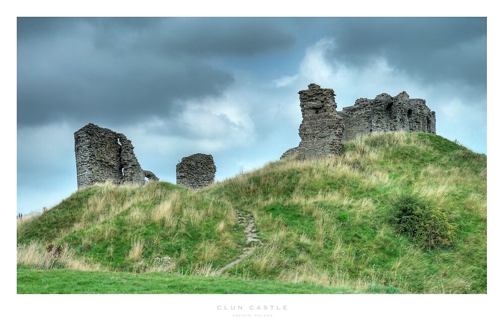 "Clun Castle, Shropshire" by Andrew Roland | Redbubble