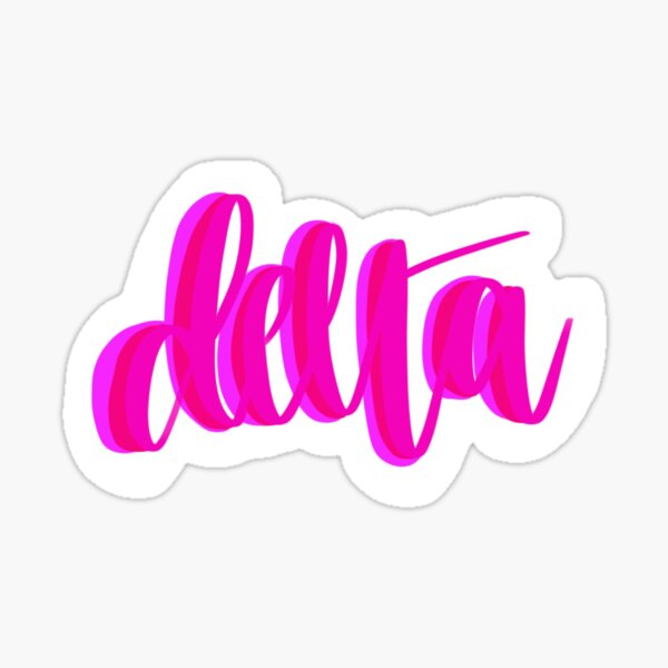 "DELTA baby" Sticker for Sale by watercolourwine | Redbubble