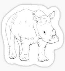 Rhino Stickers | Redbubble