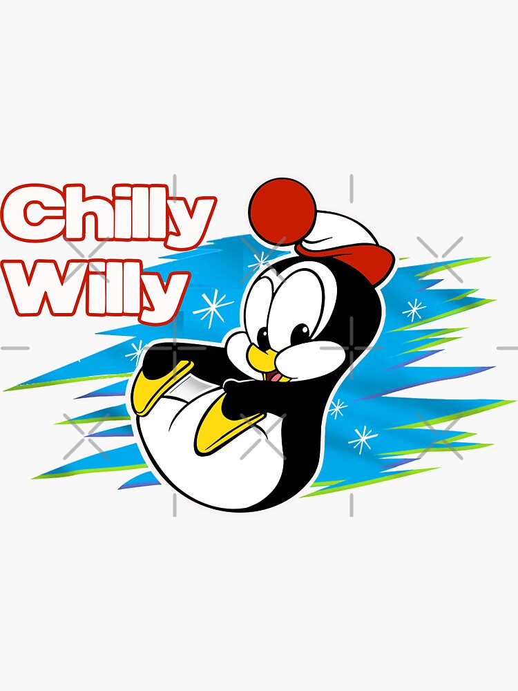 "Cute Vintage Chilly Willy Throwback Tribute" Sticker for Sale by ...