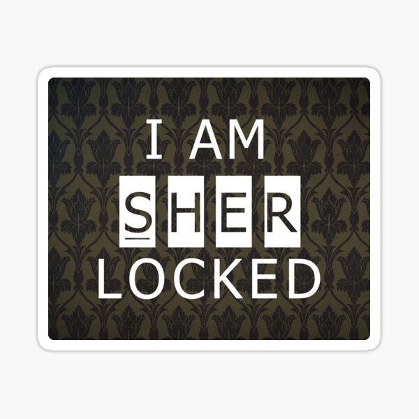 "Sherlocked" Sticker for Sale by huckblade | Redbubble