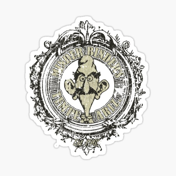 "Minder Binder's Tempe " Sticker by jacobcdietz | Redbubble