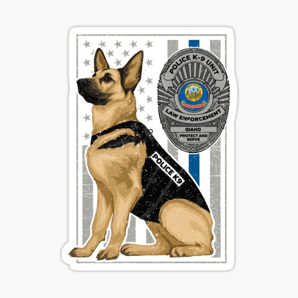 "K9 Unit Flag IDAHO copy" Sticker by StudioMetzger | Redbubble