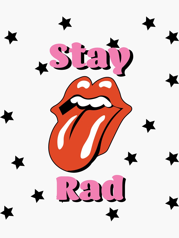 "Stay Rad" Sticker by cocreations | Redbubble
