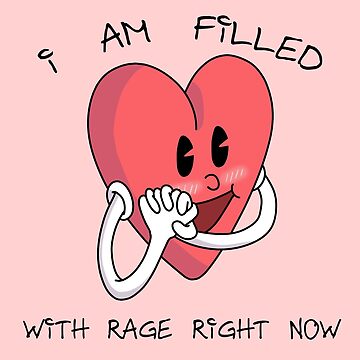 "Filled With Rage" Sticker for Sale by Pfil Fujiwara | Redbubble