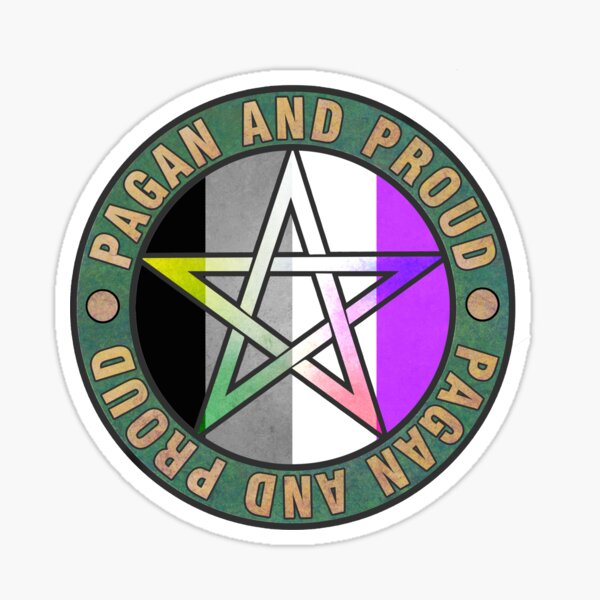 "Pagan and Proud - Ace Pride - Stickers etc." Sticker for Sale by ...