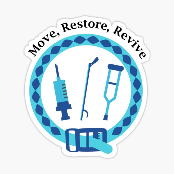 "Move, Restore, Revive" Sticker for Sale by isokinetic | Redbubble