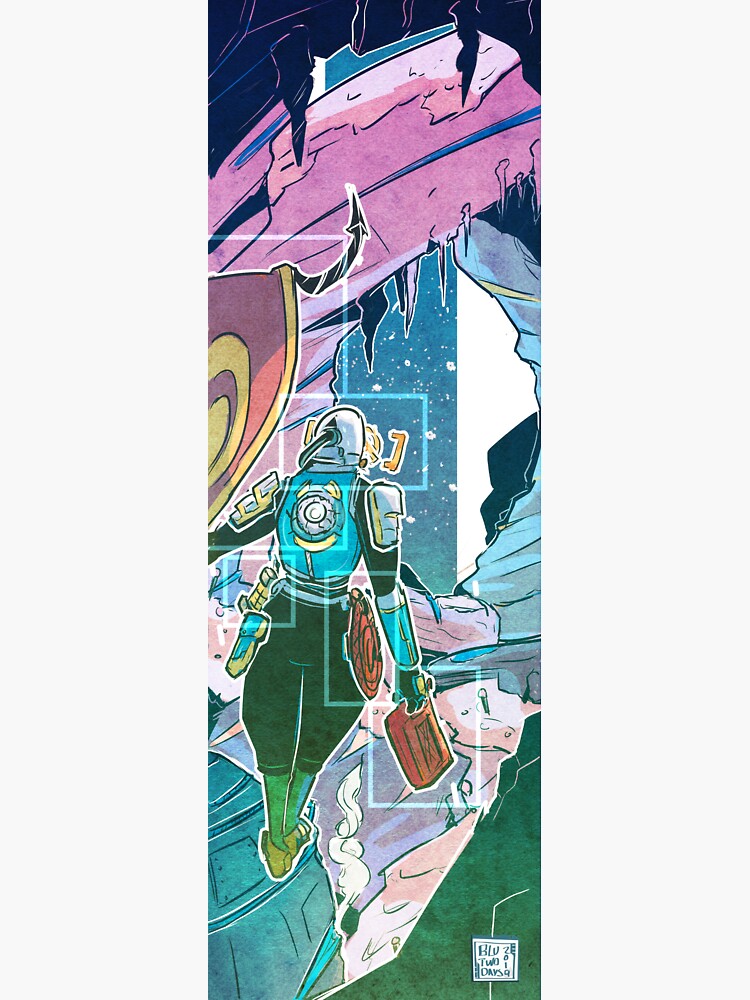 "Risk of Rain 2: Mercenary" Sticker for Sale by BlueTwoDays | Redbubble