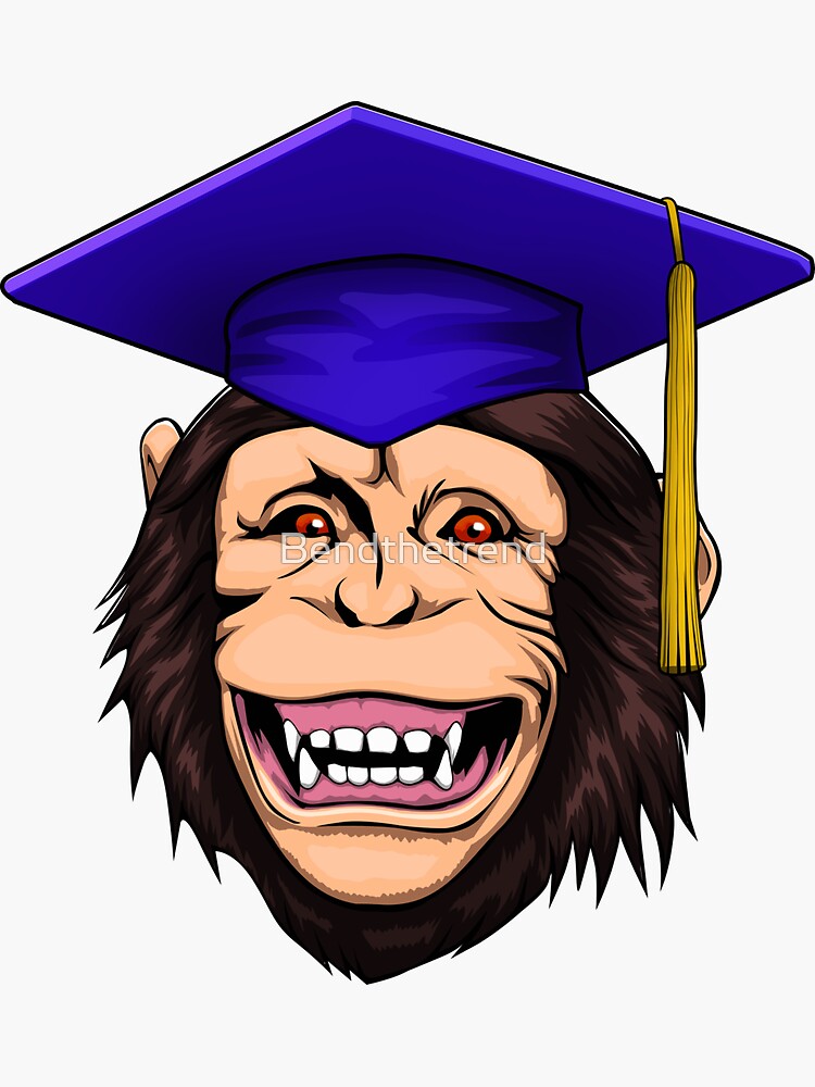 "Graduate Monkey Class of 2019 Graduation" Sticker for Sale by ...