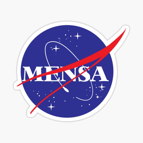 Mensa Stickers | Redbubble