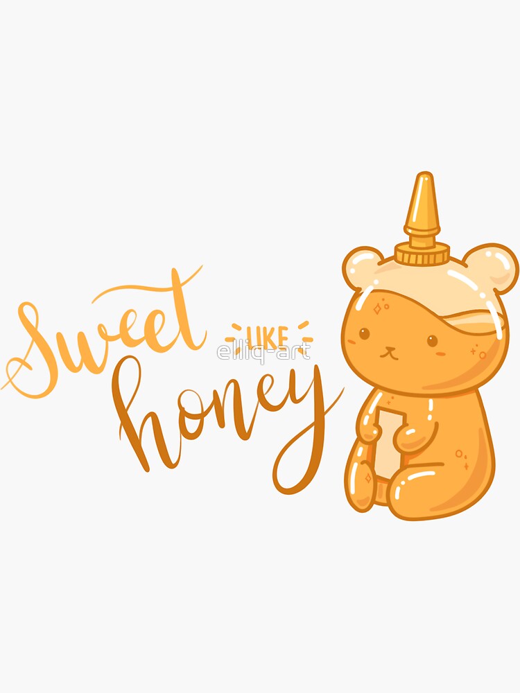 "Sweet like Honey" Sticker for Sale by elliq-art | Redbubble