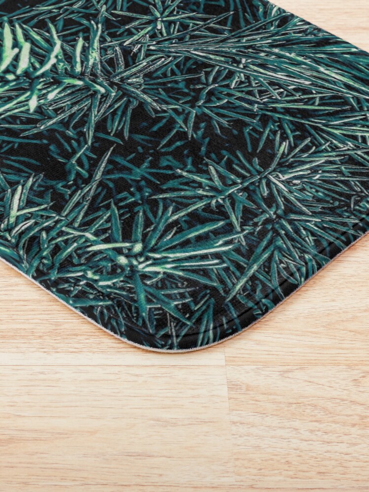 "green spiky plant texture abstract background" Bath Mat for Sale by ...