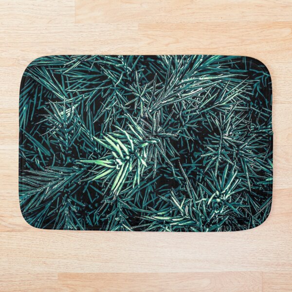 "green spiky plant texture abstract background" Bath Mat for Sale by ...