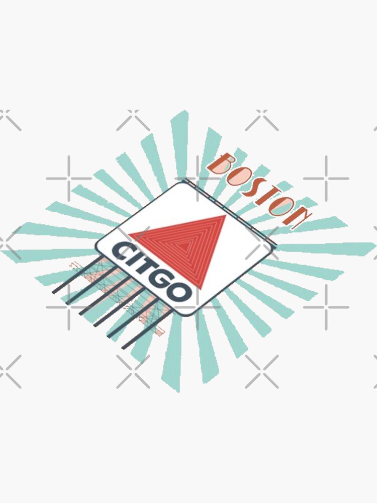 "Boston Citgo Sign with Sunbeams" Sticker for Sale by marblequeen ...