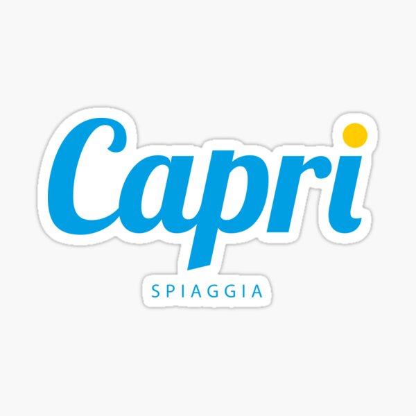 "CAPRI" Sticker for Sale by eyesblau | Redbubble