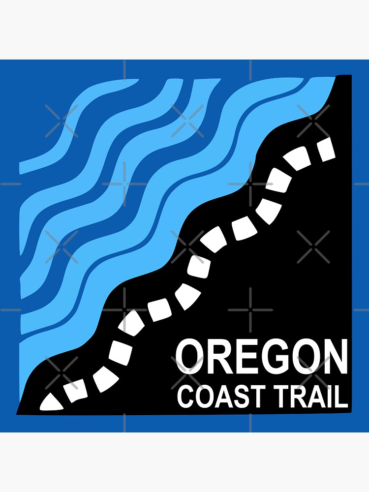 "Oregon Coast Trail" Sticker for Sale by esskay | Redbubble