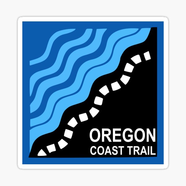 "Oregon Coast Trail" Sticker for Sale by esskay | Redbubble