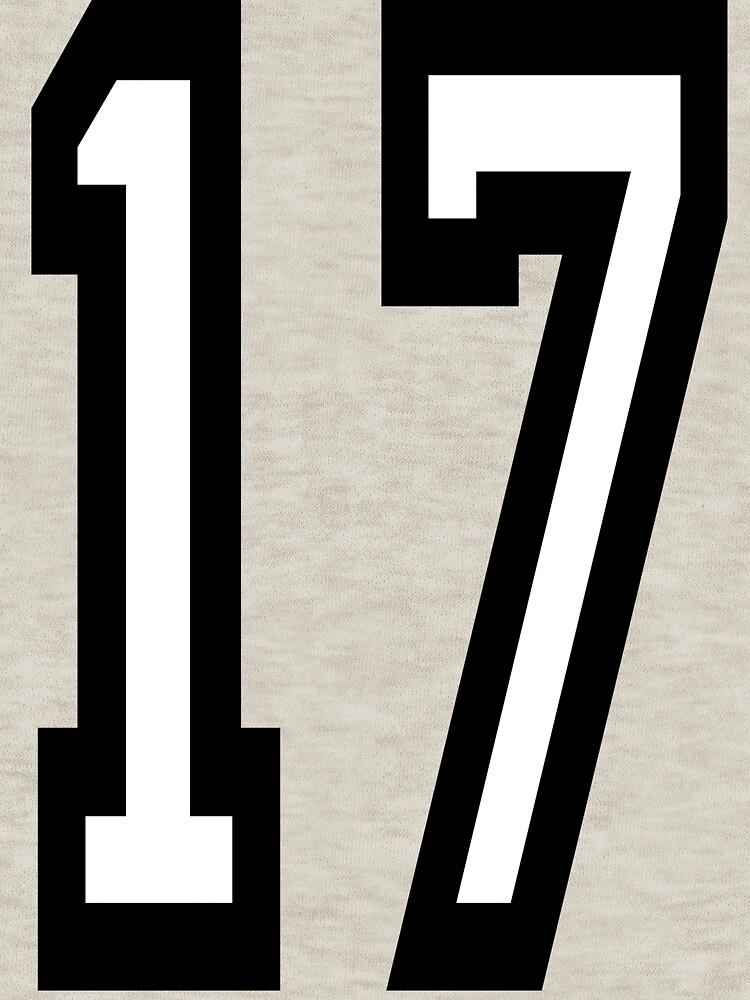 "17. 17th. TEAM SPORTS, NUMBER 17, SEVENTEEN, SEVENTEENTH, ONE, SEVEN ...