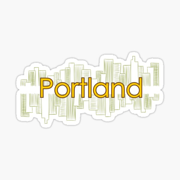 "Portland" Sticker for Sale by oleo79 | Redbubble