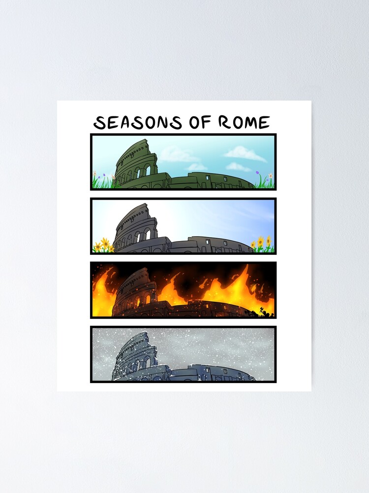 "Seasons of Rome" Poster for Sale by OSPYouTube | Redbubble