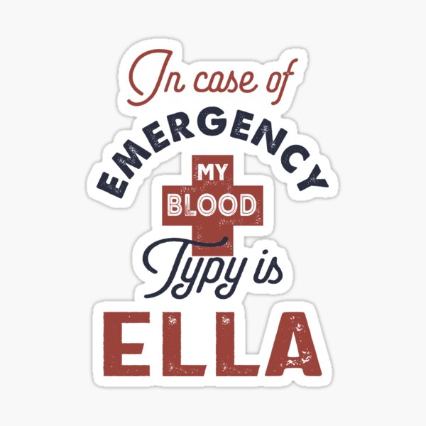 Sticker: Ella Name | Redbubble