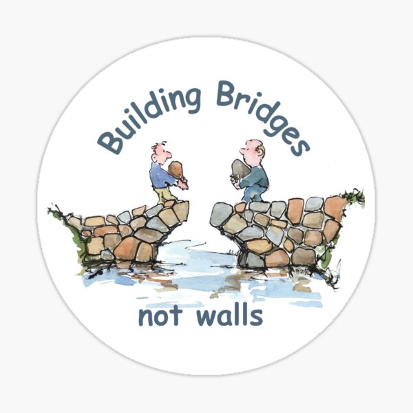 "'Building Bridges' for Art on a Mission" Sticker for Sale by ...