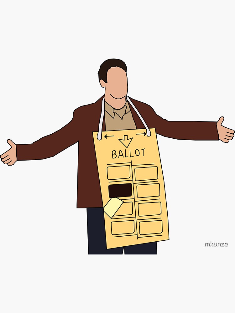 "Ted Mosby Hanging Chad" Sticker for Sale by mkunze | Redbubble