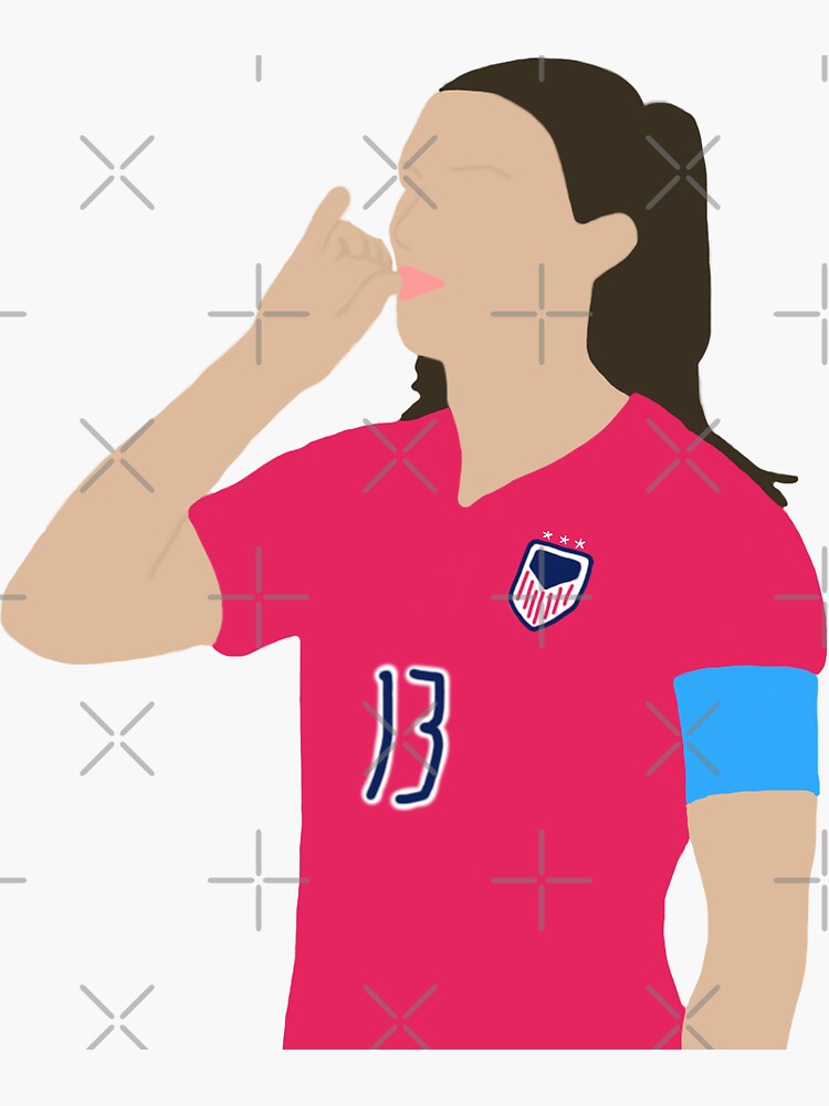 "Alex Morgan USA Soccer" Sticker by tykirkland | Redbubble