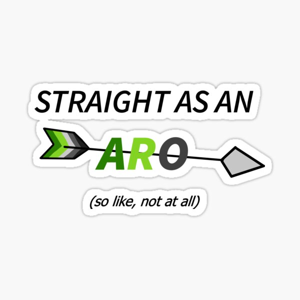 "Straight as an Aro" Sticker for Sale by rduffy | Redbubble