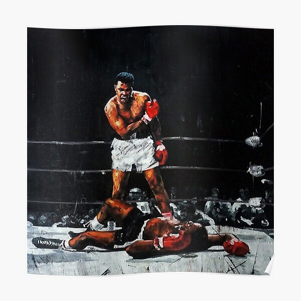 "Muhammad Ali Knocks Out Sonny Liston " Poster for Sale by lkkygdvx ...