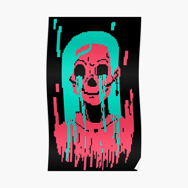"Pixel Tears" Poster by nervilas7 | Redbubble
