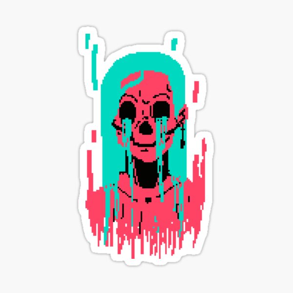 "Pixel Tears" Sticker for Sale by nervilas7 | Redbubble